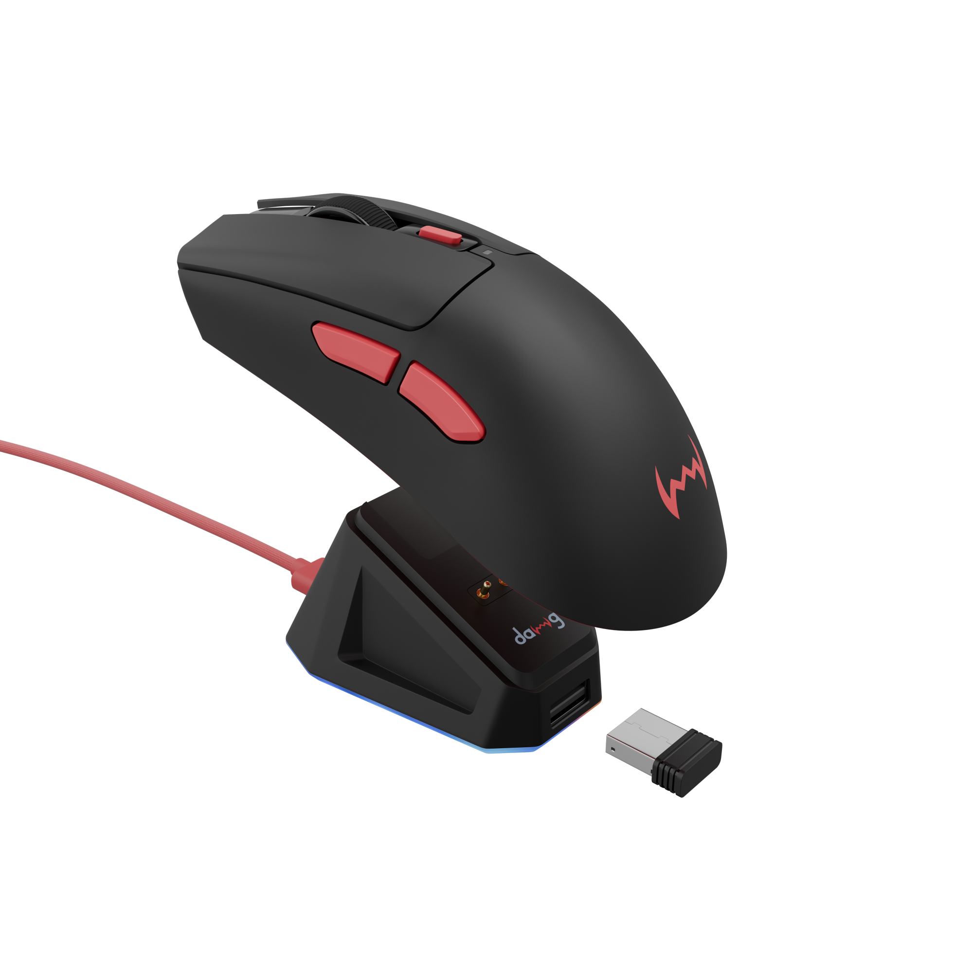 daWg Slay 50 Wireless & Bluetooth Gaming Mouse - PAW 3311 Sensor